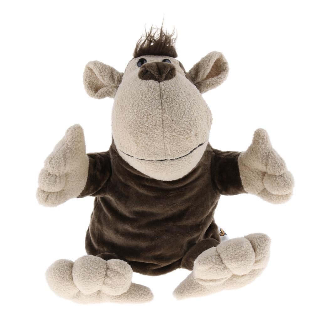 Adorable Soft Plush Monkey Animal Hand Puppets with Working Mouth ...
