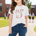 Cowsor Boys Girls Fashion Printed Back to School Short Sleeve Cotton T ...