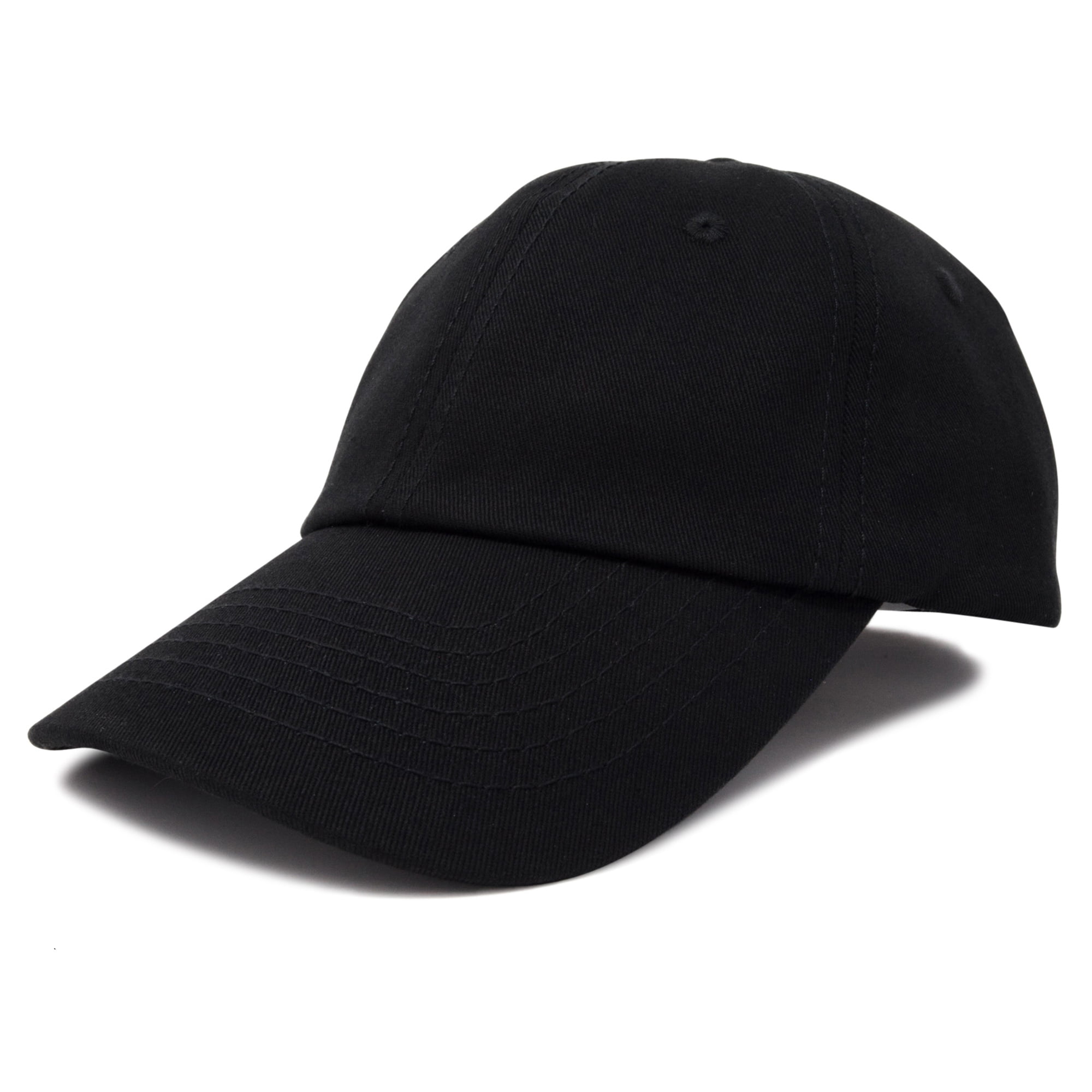 DALIX Youth Childrens Cotton Cap Plain Hat In Black - Walmart.com