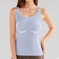 ChoXxx Women's Seamless Ribbed Yoga Camisole Built In Bra Lightweight ...