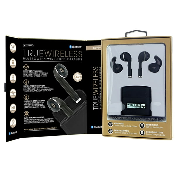SENTRY Bluetooth True Wireless Earbuds Black BT989B - Walmart.com