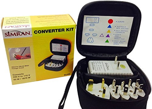 Simran SM-1875KIT International Worldwide Travel Kit with 5 Adapters ...