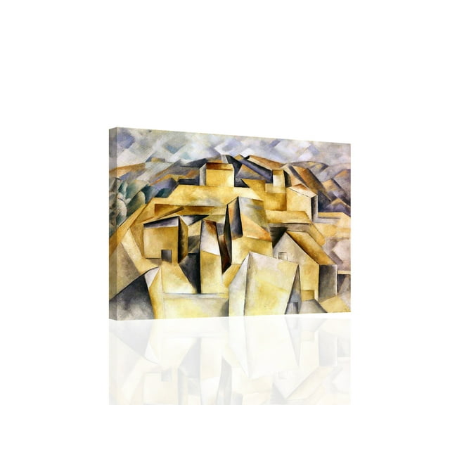 Houses On The Hill- Picasso - CANVAS OR PRINT WALL ART - Walmart.com