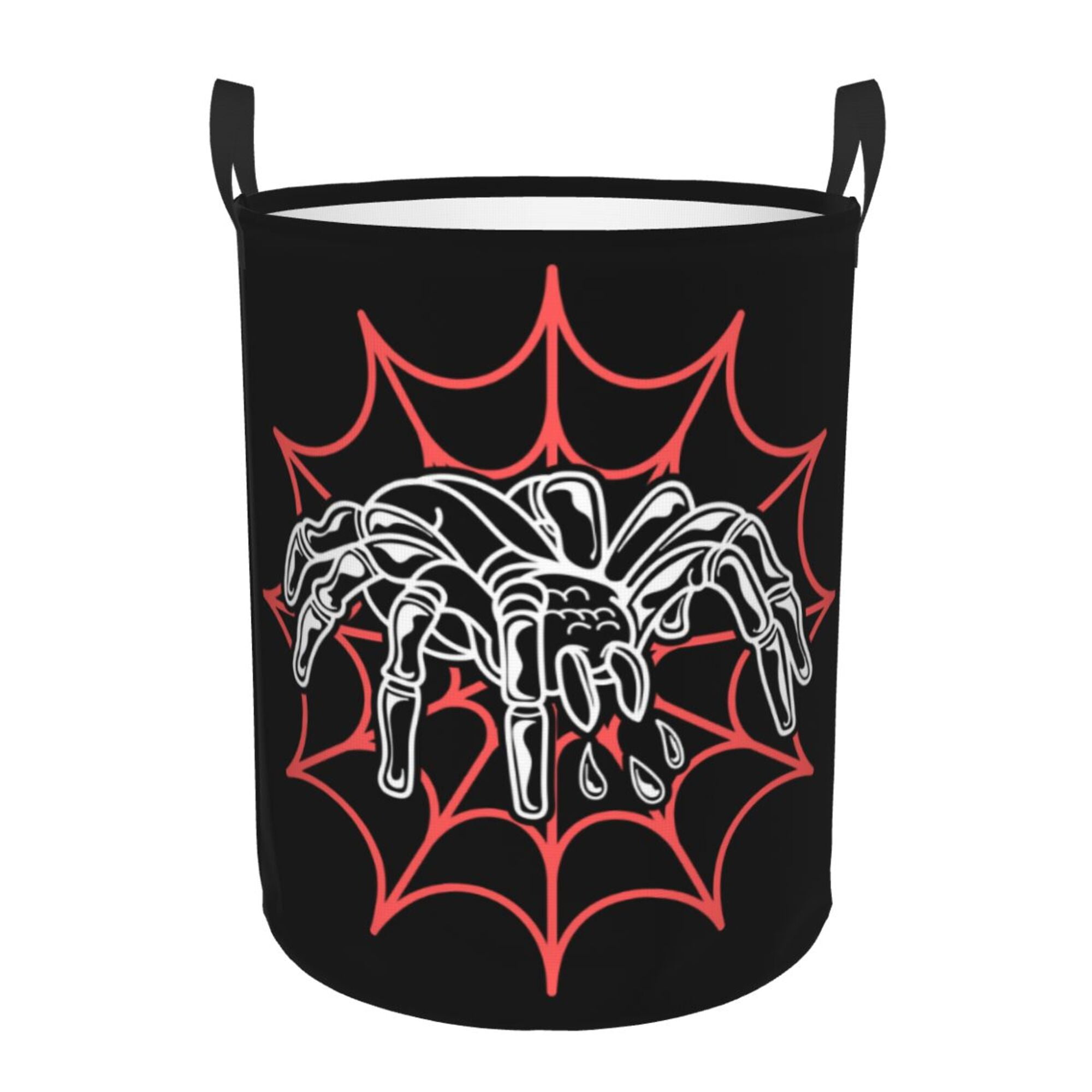 TEQUAN Waterproof Laundry Hampers, Halloween Cobweb Horror Spider ...