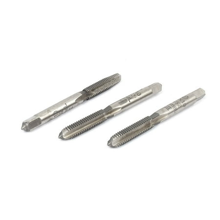 3 Pcs HSS M6x1.0mm 3 Flutes Square Head Machine Screw Thread Tap Hand ...