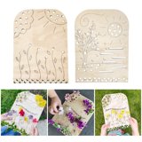 WINDLAND Wood Flower Collector Board Hand Pick Florals Arrangement ...