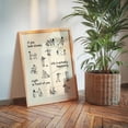 Affixzi Wall Art Poster, Life Is Happening, Minimal Line Art, Unframed ...