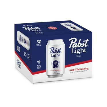 Pabst Light Beer, 30 Pack, 12 fl oz Aluminum Cans, 4.7% ABV, Domestic Lager, Milwaukee, WI ...