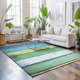 Area Rug 5x7ft Wood Grain Washable Area Rugs for Living Room Retro Art ...