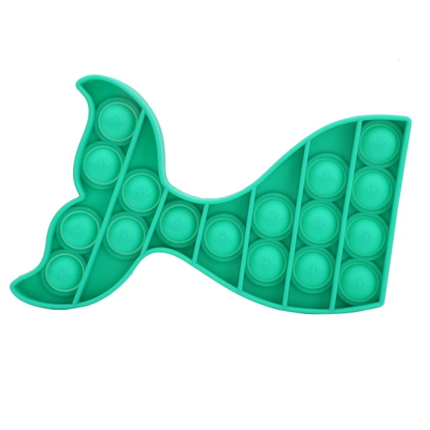 Push Popping Toys Anti‑Anxiety Silicone Bubble Press Toys Fish‑Shaped ...