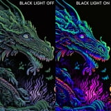 Luxrite A19 UV LED Black Light Bulb 6W Enclosed Fixture Rated E26 2 ...