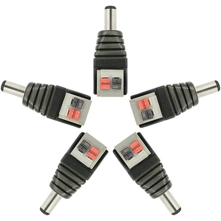 TILIYHELLO DC Power Connector Plug , 12V DC 5521 Male Barrel Plug ...