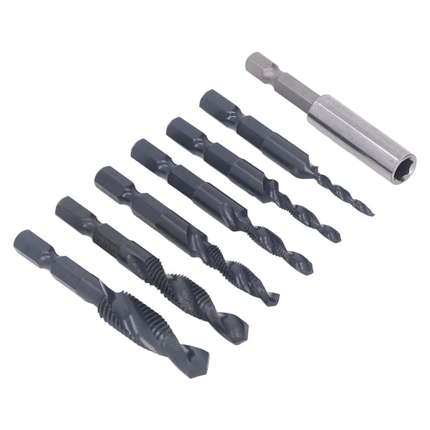 Hex Shank Combination Drill Tap, Tap Drill Bit Set 135 M3 M4 M5 M6 M8 ...