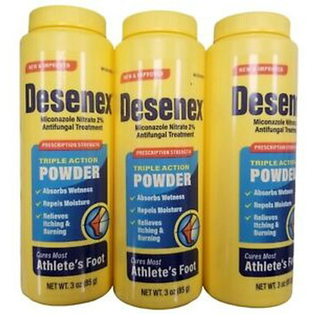 Desenex Antifungal Powder Miconazole 2% 3oz ( 3 PACK ) - Walmart.com