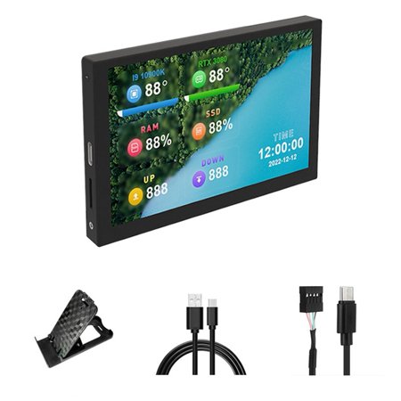 5 Inch Computer Secondary Screen USB Chassis Secondary Screen IPS HD ...