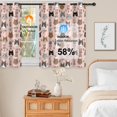 Cat and Dog Paw Print Pink Pattern Blackout Curtains,Triple Weaved ...