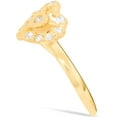Floreo 10k Yellow Gold 9mm CZ Open Heart Ring, Sizes 4 - 10 - Walmart.com