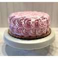 DEZICAKES Large Pink Rosette Fake Cake Display 9" Faux Cake- Decoration ...