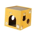 Corrugated Cat Cardboard Box Kitty House Scratching Board for Hideout ...