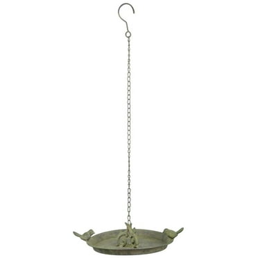 Esschert Design USA Outdoor Bird Bath with Ceramic Pedestal and Bird ...