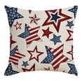 Throw Pillow Cover, Sofa Cushion Cover, 4th of July Star Element ...