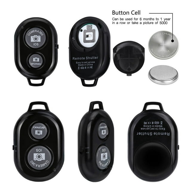 Bluetooth Wireless Remote Control Camera Shutter Button for For Android ...