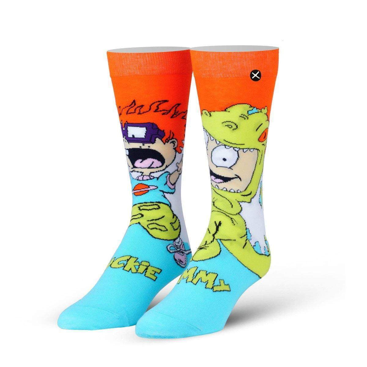 Odd Sox, Nickelodeon Rugrats Crew Socks, Tommy & Chuckie Reptar ...