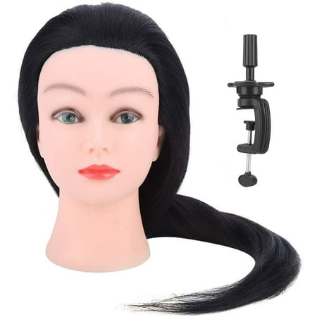 Mannequin Head Hairdressing Training Styling Practice Colors Wig Dummy ...