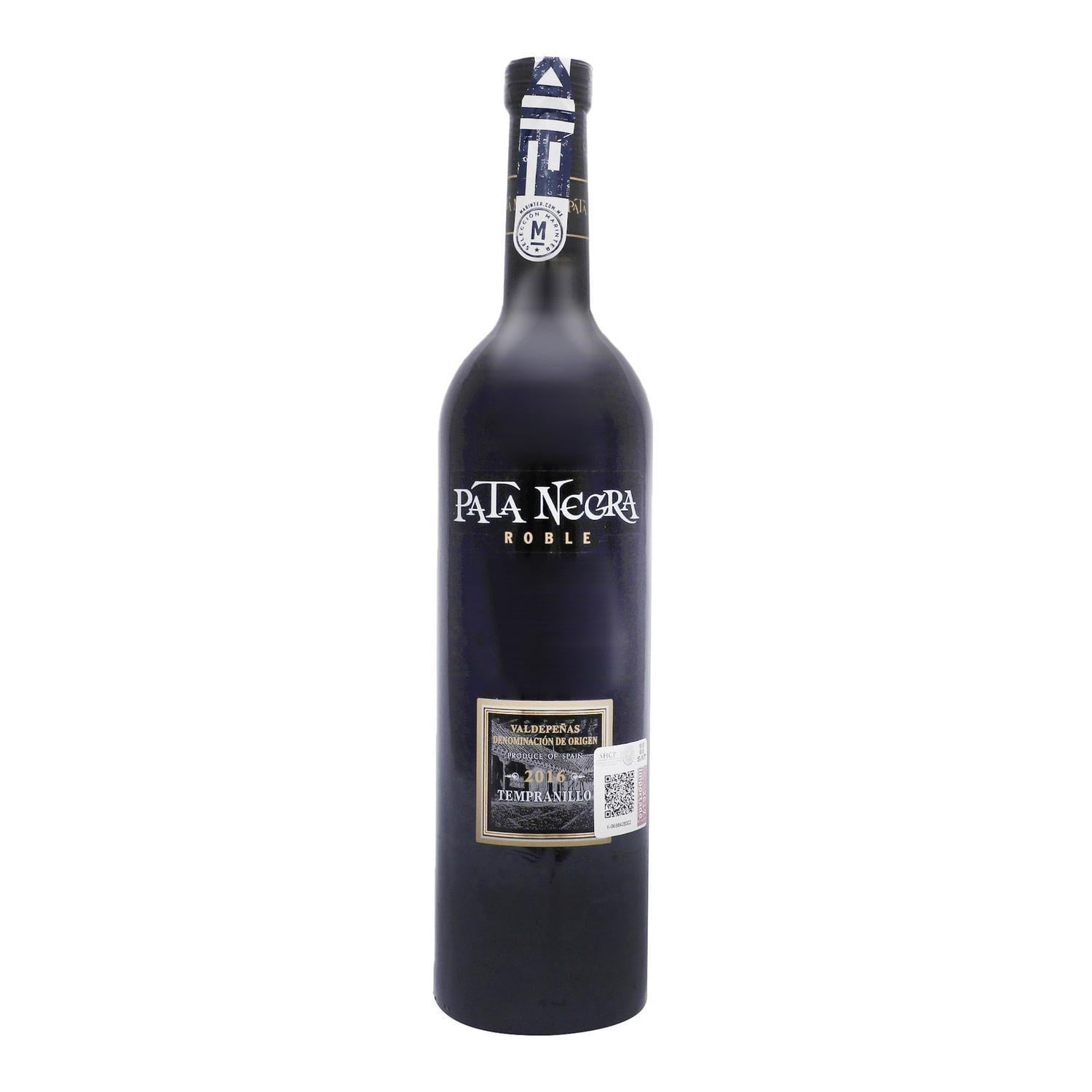 Pack de 4 Vino Tinto Pata Negra Roble 750 ml Pata Negra Roble | Walmart ...