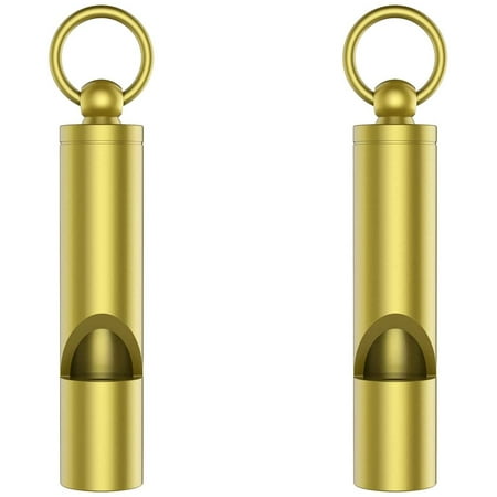 Mini Whistle Premium Emergency Whistle by -H62 Brass Loud Version EDC ...