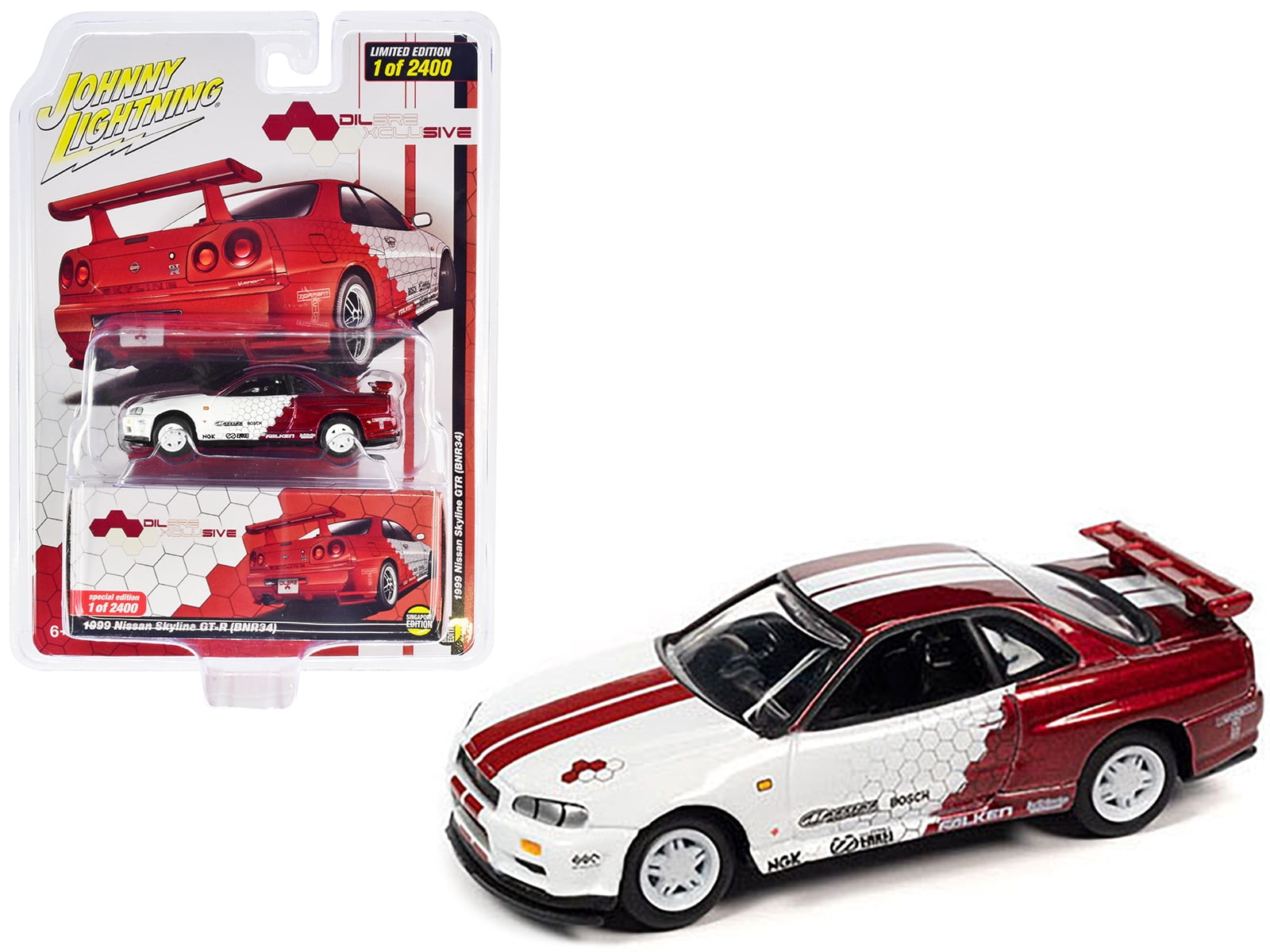Diecast 1999 Nissan Skyline GT-R (BNR34) RHD (Right Hand Drive) Red ...