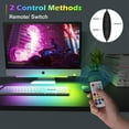 WILLED Under Monitor Light Bar, RGBIC Dreamcolor Ambient Gaming Lights ...