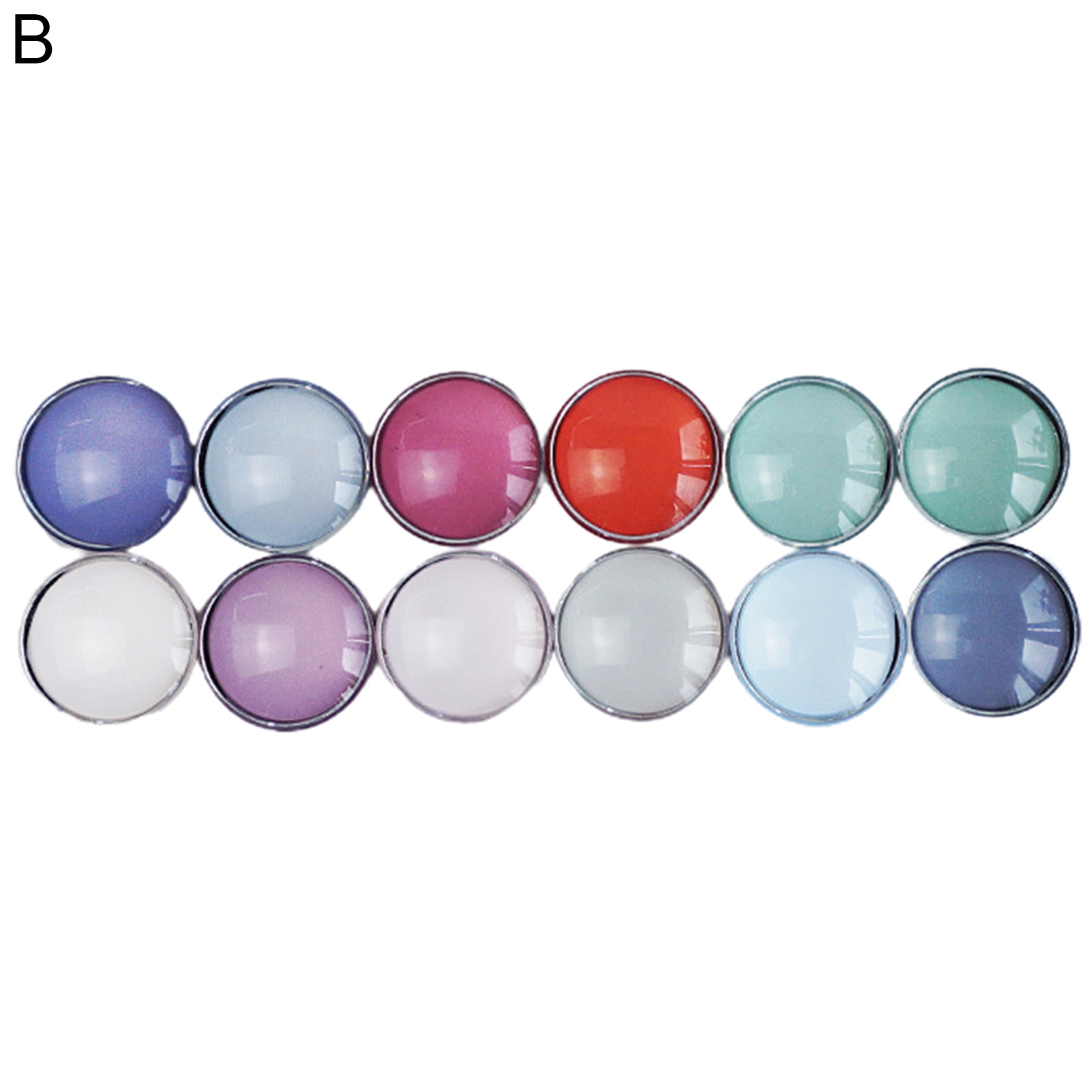 12PCS Glass Fridge Magnets, Refrigerator Magnets for Organizing Cabinet ...