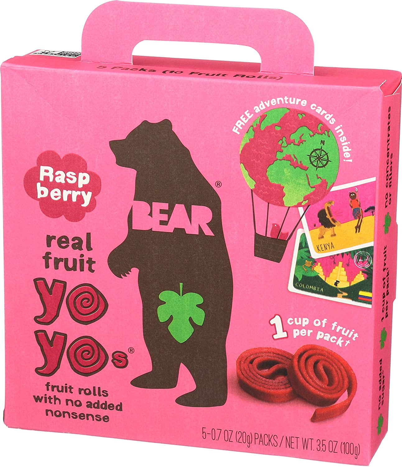 BEAR FRUIT ROLLS RASPBERRY MULTIPACK Pack of 12 - Walmart.com