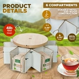 Made Easy Metal Carousel Tea Bag Organizer, Kettle Stand for Home ...