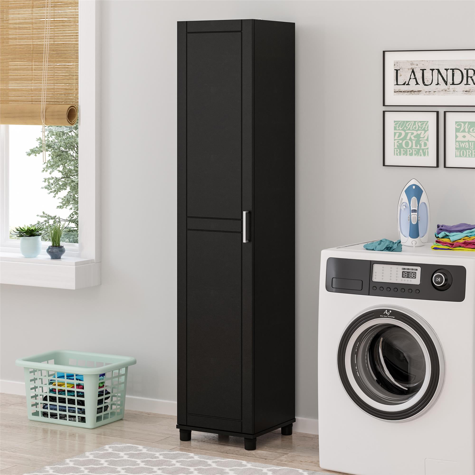 Systembuild Evolution Callahan 16" Utility Storage Cabinet, Black ...