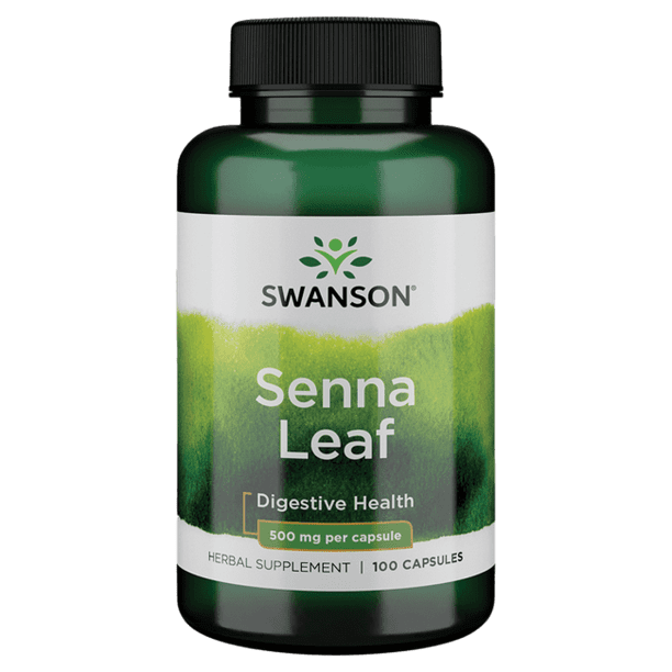Swanson Senna Leaf 500 mg 100 Capsules. - Walmart.com - Walmart.com
