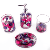 Locco Decor 4 Piece Acrylic Liquid 3D Floating Motion Bathroom Vanity ...