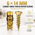 100/300/500 PCS Hinge Repair Screw & Expansion Anchor,0.23*0.55in Short ...