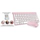 Cylo Wireless Touch Keyboard and Mouse Set Pink - Walmart.com