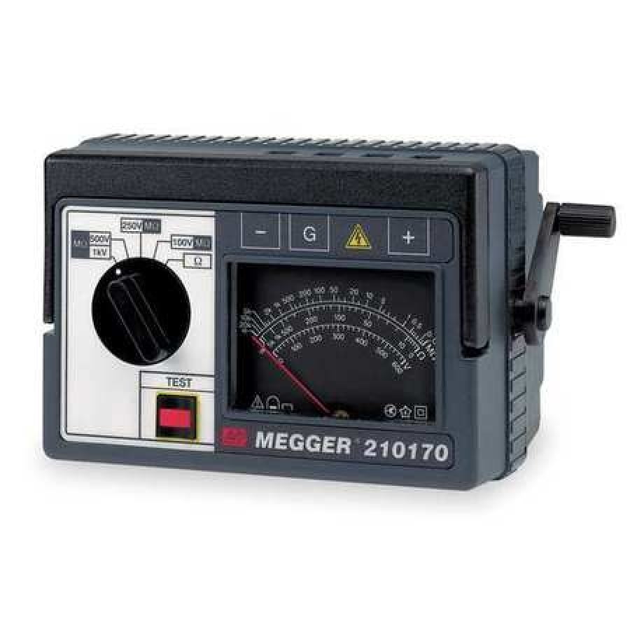 MEGGER 210170 Hand Cranked Megohmmeter,1000VDC - Walmart.com - Walmart.com