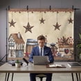12x8ft Photo Backdrop, Star Brown Soft Polyester Backdrop Curtains ...