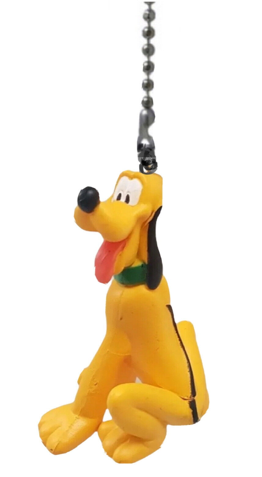 Mickey Mouse 3" Pluto Dog PVC Fan Lamp Light Pull Chain Figure Figurine ...