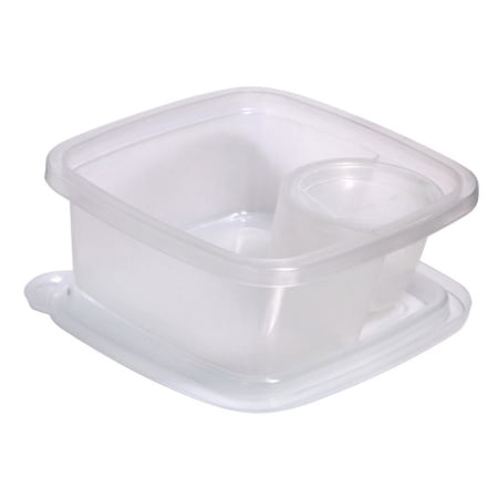 Compac Take A Dip3 Deep Side Clear Food Storage Container With 90ml Dip ...