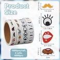 4Rolls 4 Styles Paper Self-adhesive Stickers Mixed Shapes 4~20x13~25mm ...