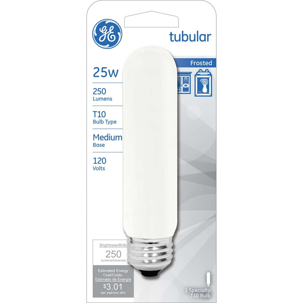 GE 25-Watt Soft White T10 Bulb, 1-Pack - Walmart.com - Walmart.com