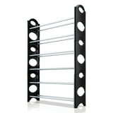 Ktaxon 18 Pairs Shoe Rack 6 Tiers Shoe Shelf Space Saving Closet ...