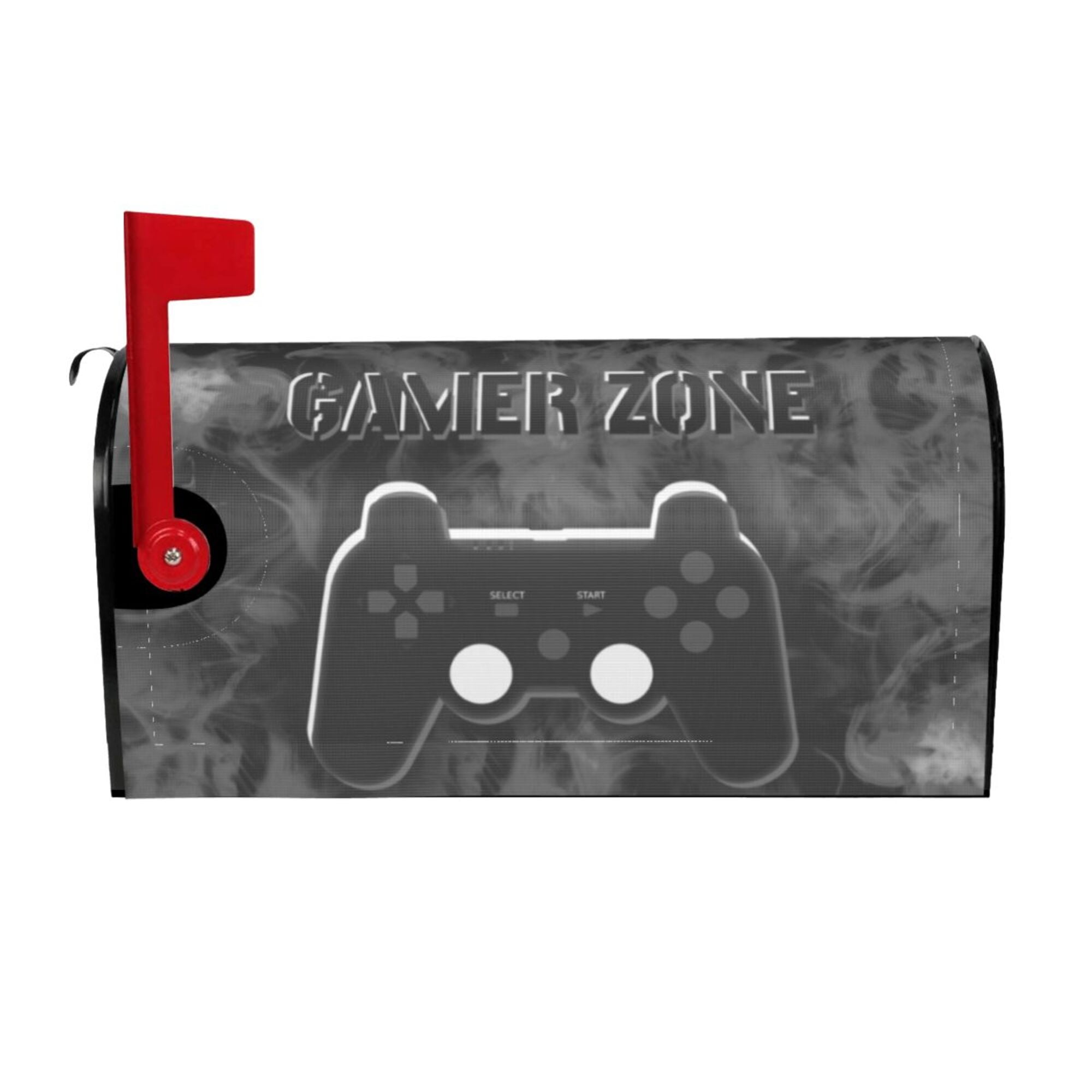 TEQUAN Gamer Zone Gray Game Controller Magnetic Mailbox Cover, Mailbox ...