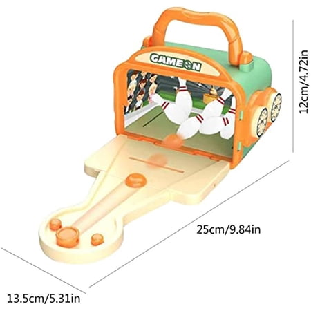 Indoor Bowling Set | Set Of 9 Miniature Bowling Soccer Set | Portable ...