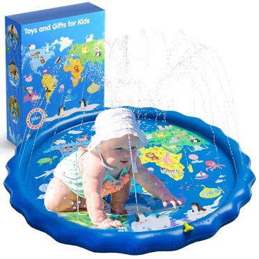 Care Bears Deluxe Inflatable Splash Pad with Sprinkler System for Kids ...